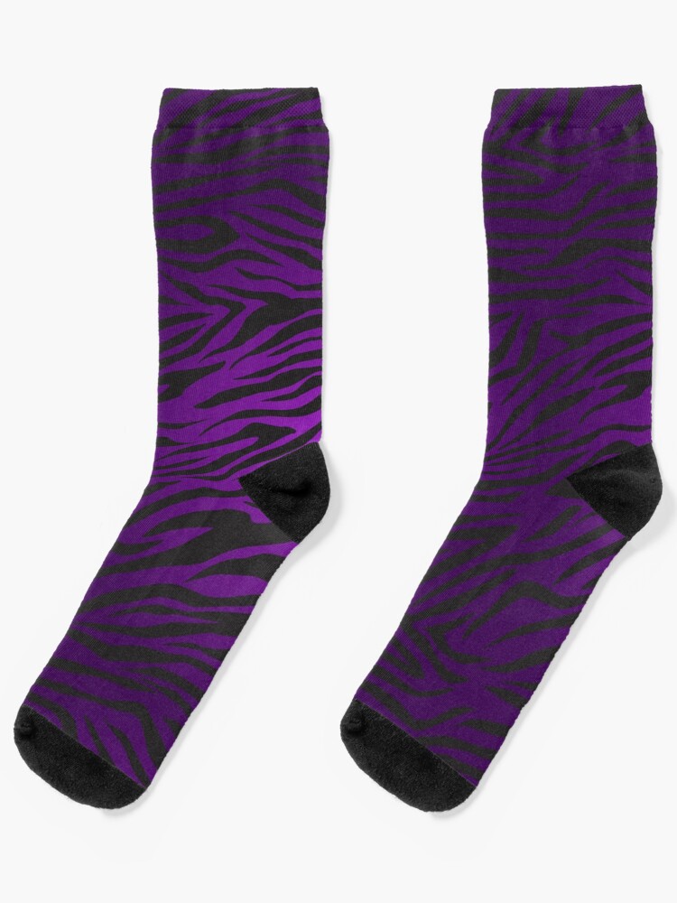 "Purple Zebra Print" Socks for Sale by Martin Alexander | Redbubble