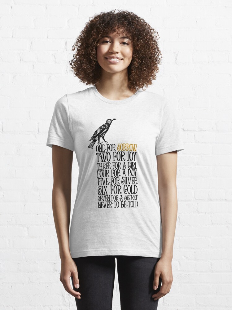 "One For Sorrow: Counting Crows Rhyme" T-shirt for Sale by WhatOdds ...