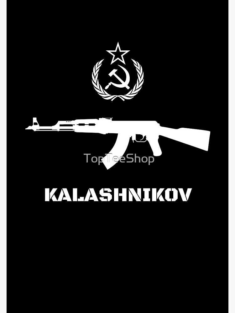 "Soviet Kalashnikov AK-47 Hammer & Sickle USSR Communism Retro CCCP ...