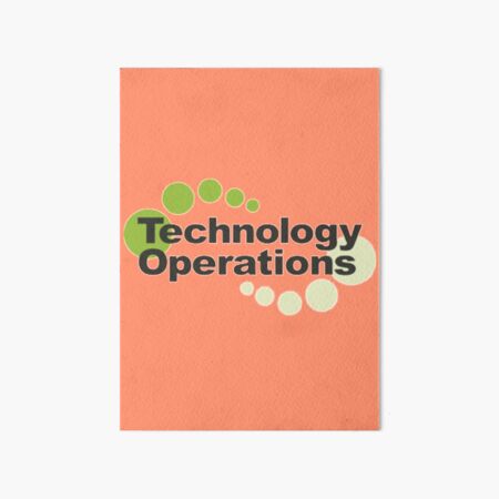 "TechOps Logo" Art Board Print by Wilburfisher | Redbubble