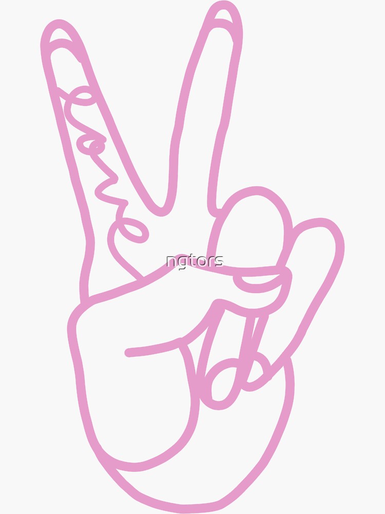 "Peace & Love" Sticker by ngtors | Redbubble