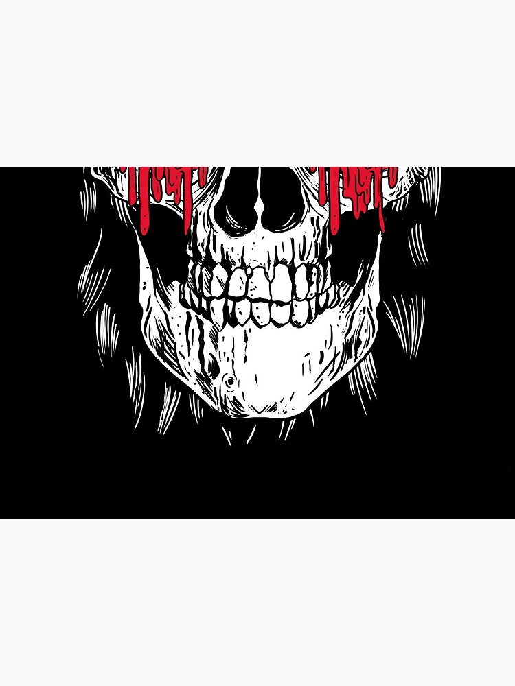 "Skull bleeding eyes" Mask for Sale by nellylebrun | Redbubble