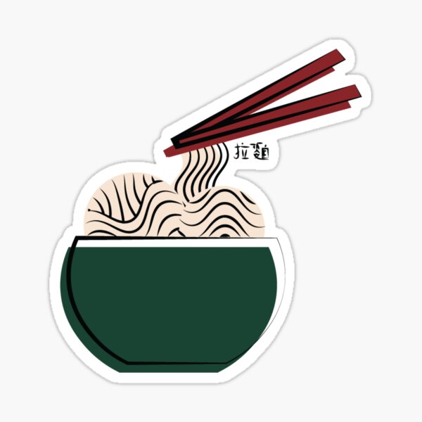 "Asian Noodles" Sticker by KW0123 | Redbubble