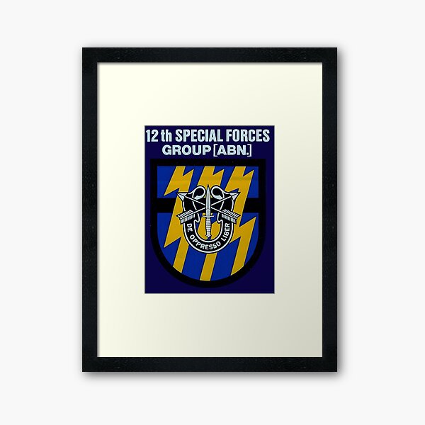 "12th Special Forces Group" Framed Art Print for Sale by Duckgirl5450 ...