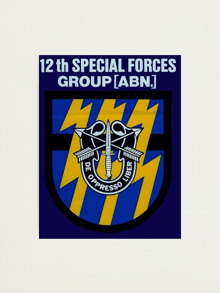 "12th Special Forces Group" Photographic Print by Duckgirl5450 | Redbubble