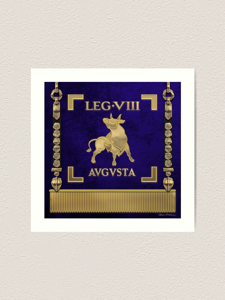 "Standard of the Augustus' Eighth Legion - Blue Vexillum of Legio VIII ...