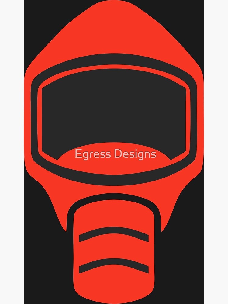 "Emergency Escape Mask (or Smoke Hood, or Gas Mask) Sign" Poster by ...