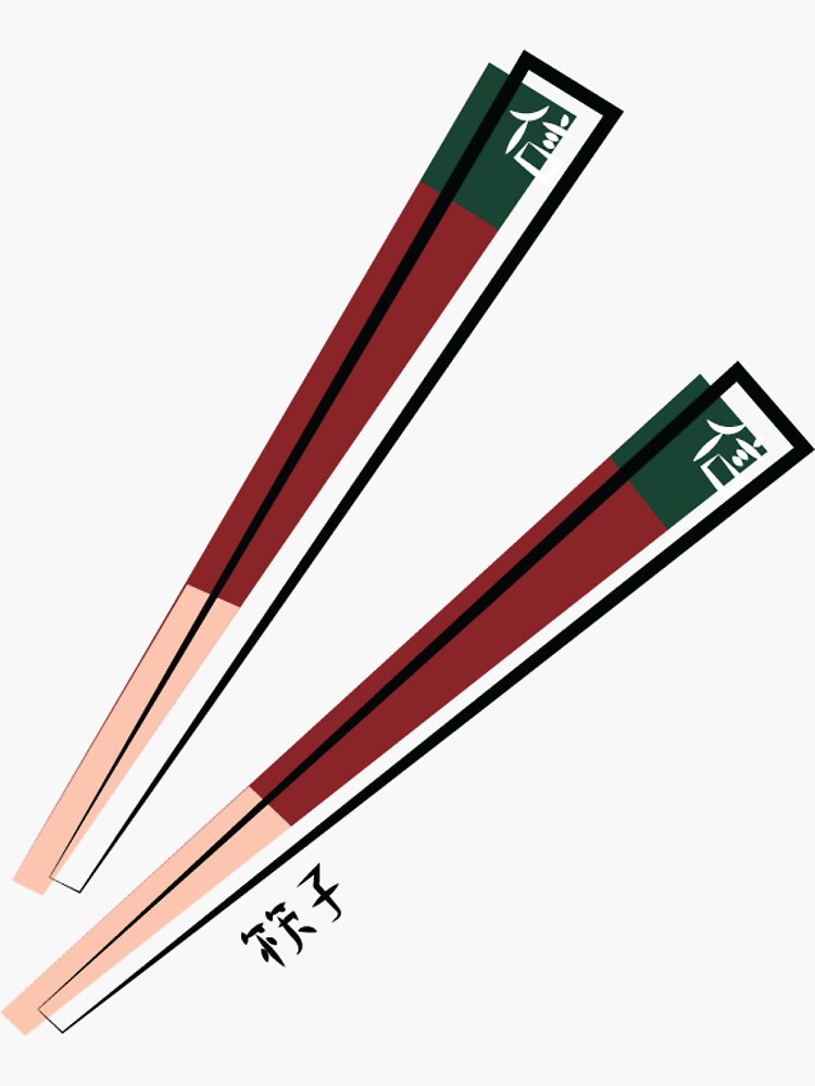 "chopsticks" Sticker for Sale by KW0123 | Redbubble