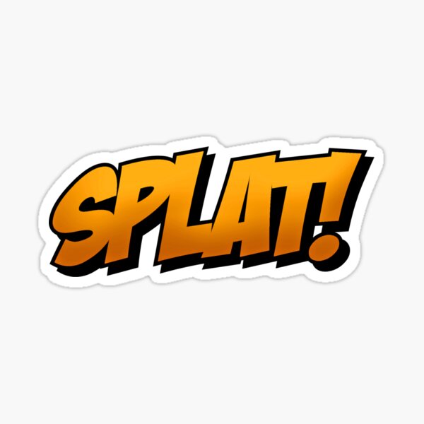 "Splat Comic Bubble" Sticker for Sale by JabbaMerchant | Redbubble