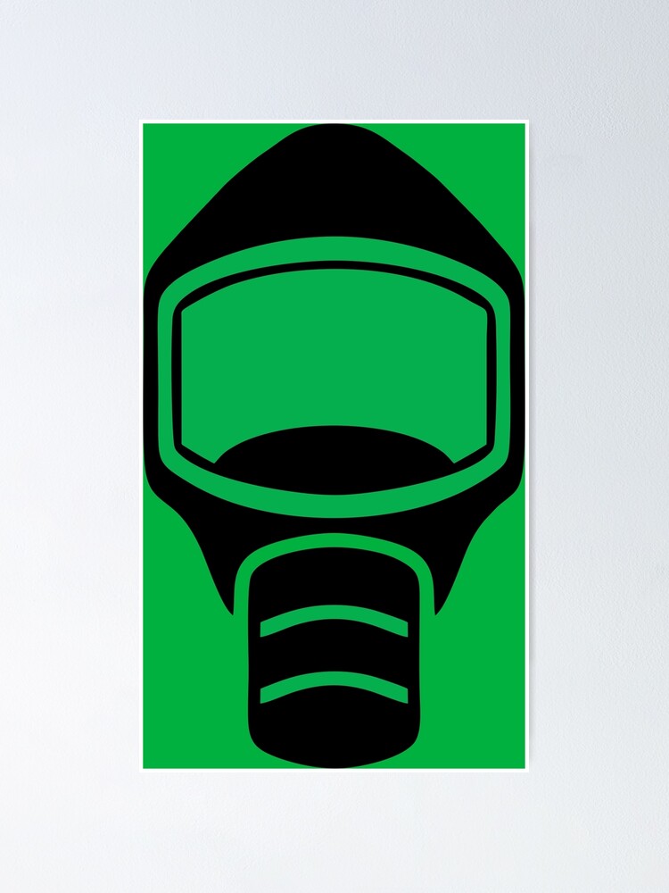 "Emergency Escape Mask (or Smoke Hood, or Gas Mask) Sign" Poster by ...