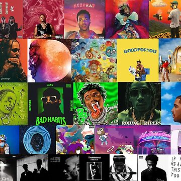 Rap Album Covers Collage