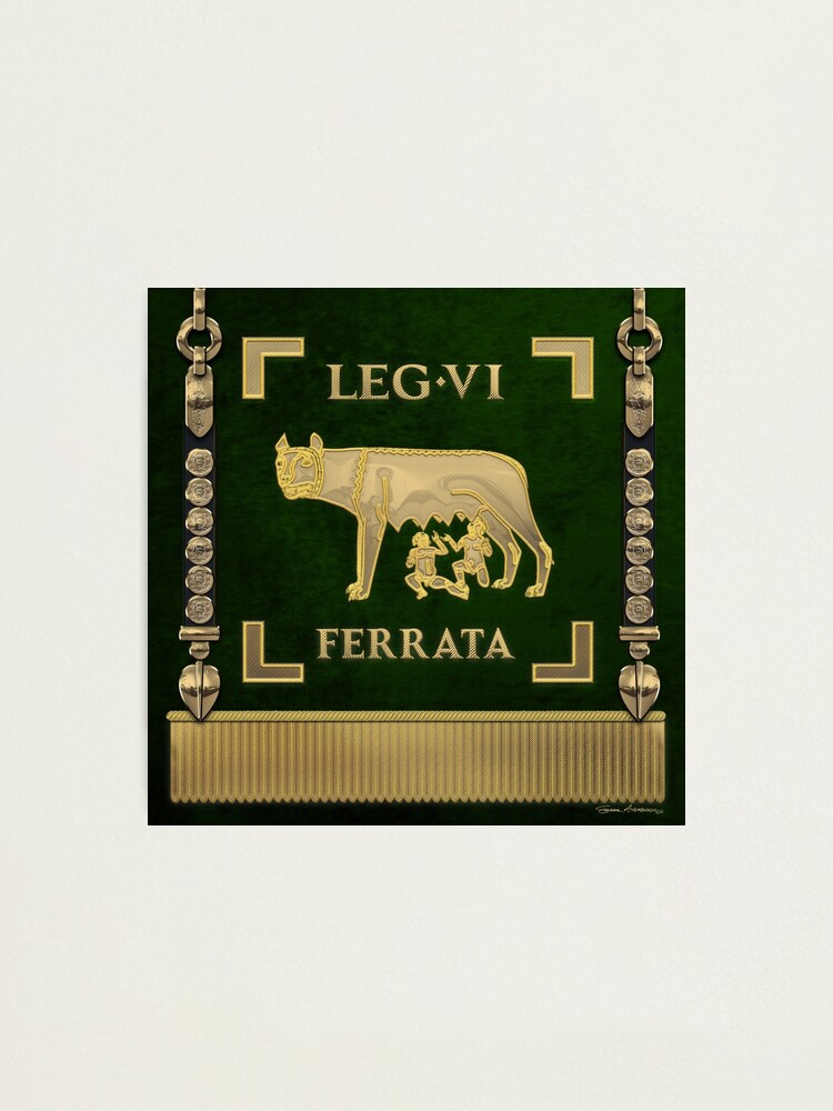 "Standard of the Sixth Ironclad Legion - She-Wolf Vexillum of Legio VI ...