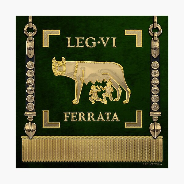 "Standard of the Sixth Ironclad Legion - She-Wolf Vexillum of Legio VI ...
