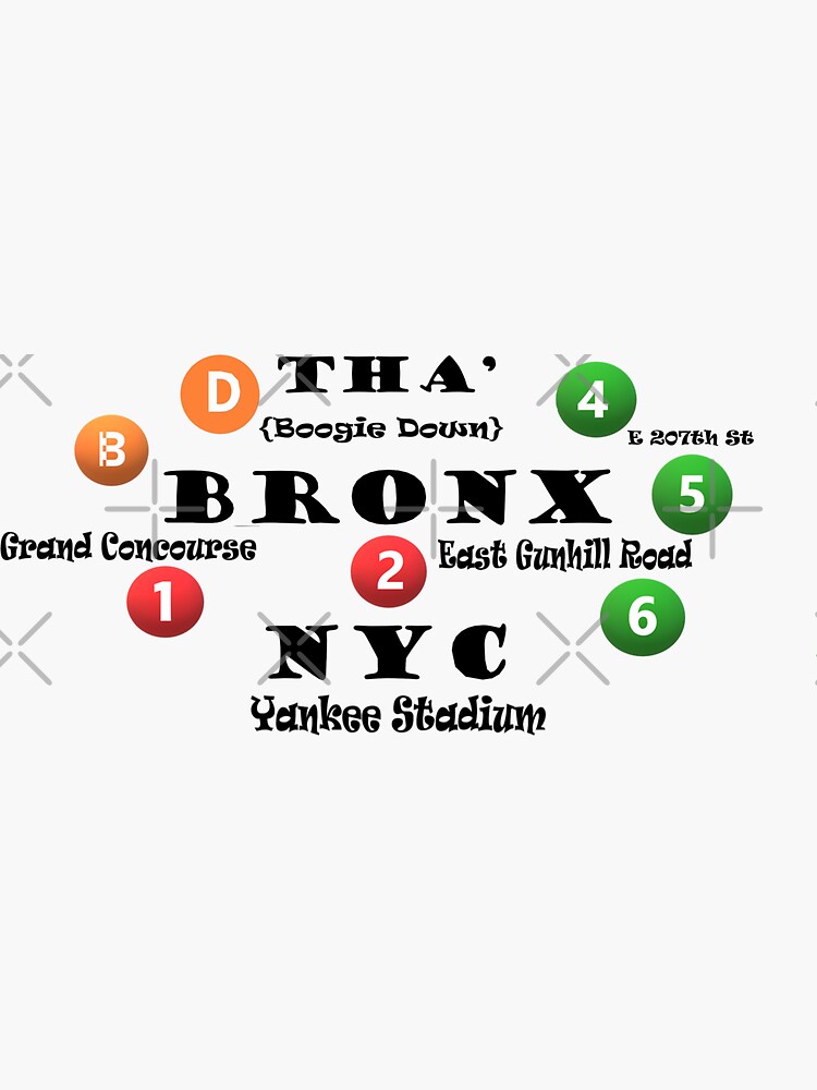 "Tha Bronx NYC" Sticker for Sale by 57victor | Redbubble