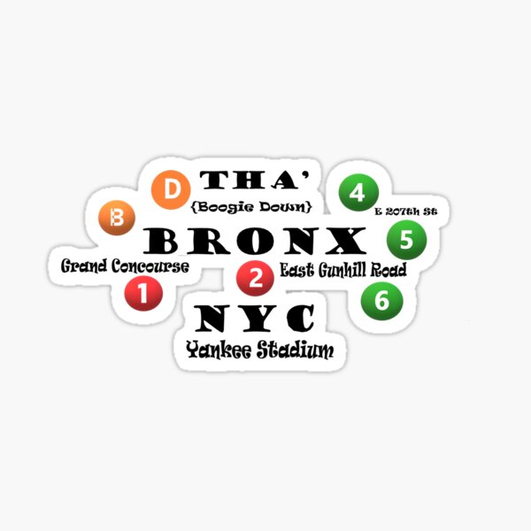 "Tha Bronx NYC" Sticker for Sale by 57victor | Redbubble