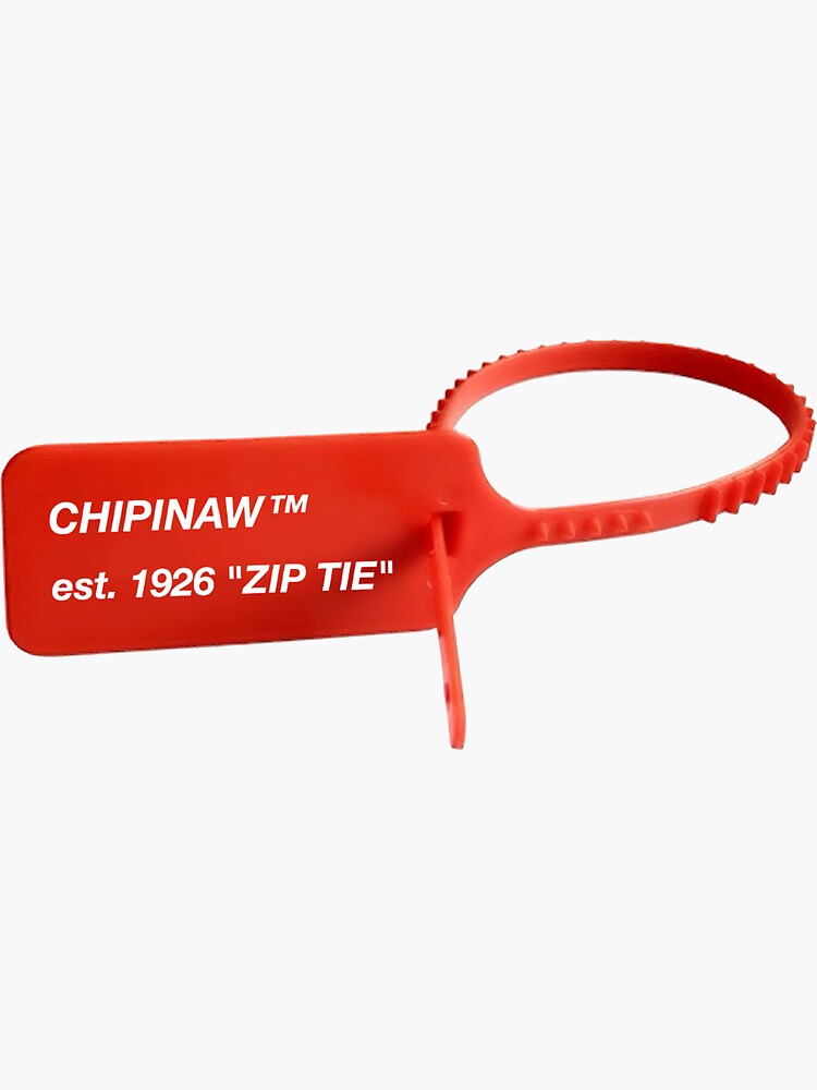 "Camp Chipinaw Zip Tie" Sticker for Sale by stickyslay | Redbubble