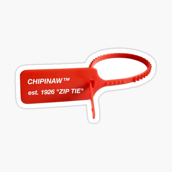 "Camp Chipinaw Zip Tie" Sticker for Sale by stickyslay | Redbubble