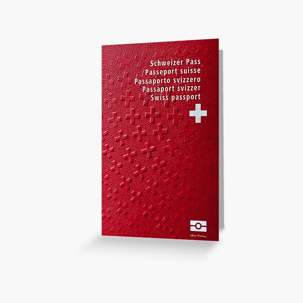 "Swiss Passport Cover " Greeting Card by Captain7 | Redbubble