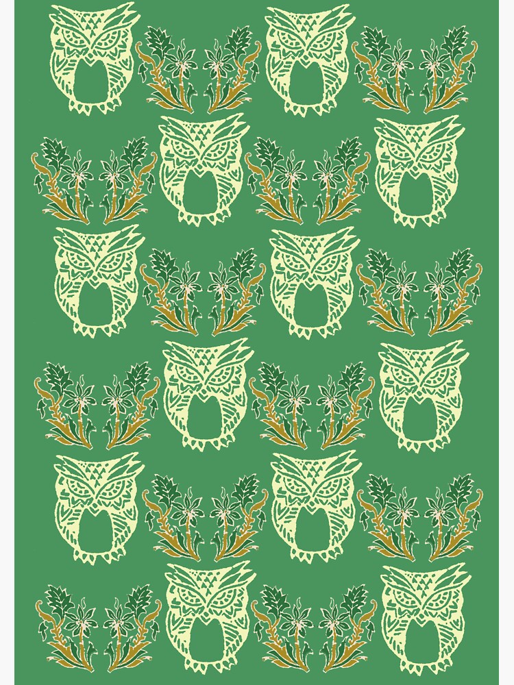 "Ethnic Owl Block Print" Sticker for Sale by priyankaoberoi | Redbubble