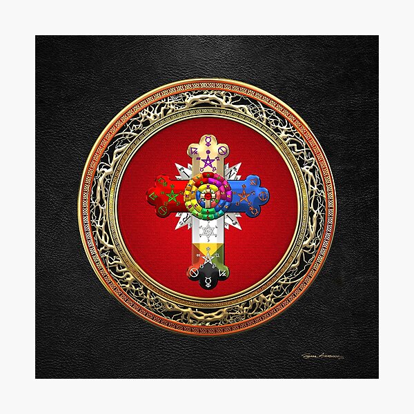 "Rosy Cross - Rose Croix Special Edition on Red over Black Leather ...