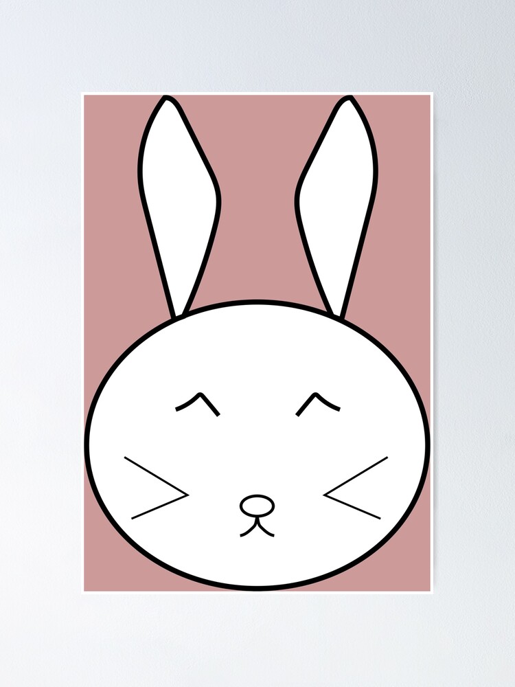 "Happy Bunny " Poster by MarisaMikayla | Redbubble