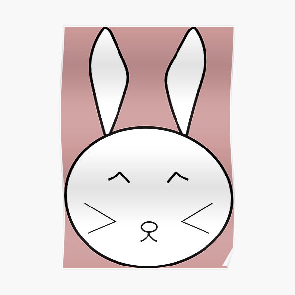 "Happy Bunny " Poster by MarisaMikayla | Redbubble