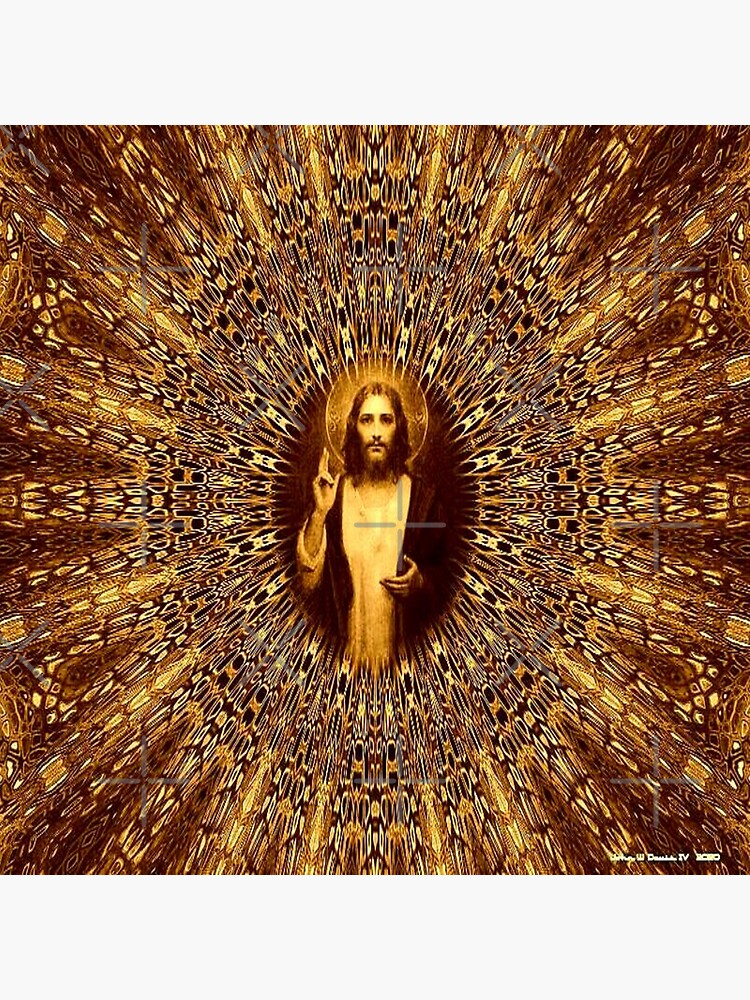 "Jesus God Multicolor Geometry Pattern" Sticker for Sale by ...