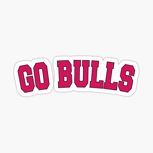"Go Bulls" Sticker by cwalter | Redbubble