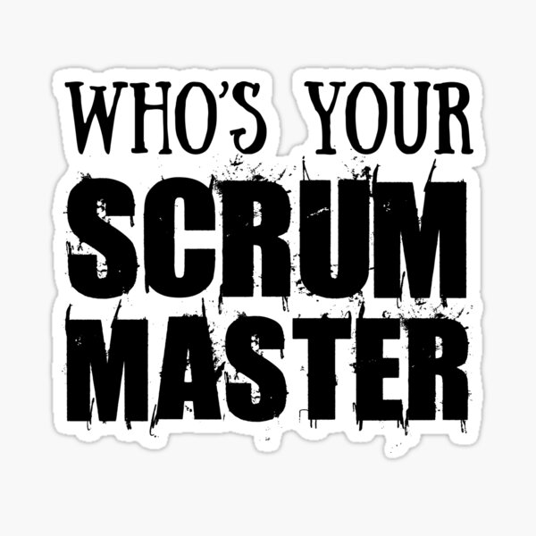 Scrum Master Stickers | Redbubble