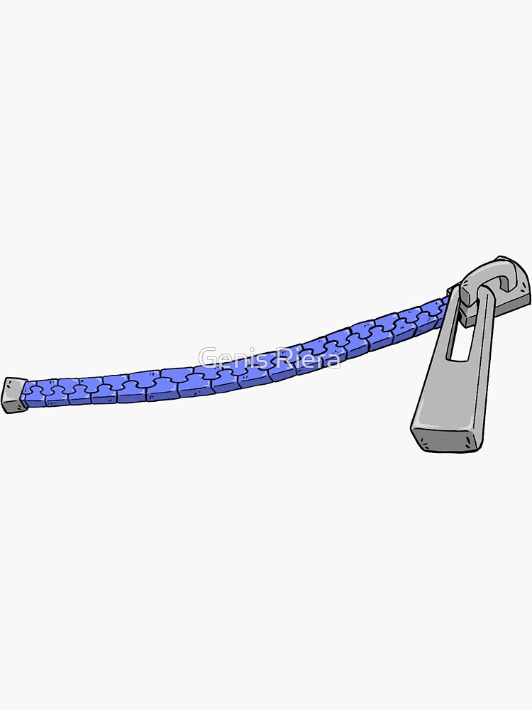 "Zipper" Sticker for Sale by Geniius | Redbubble