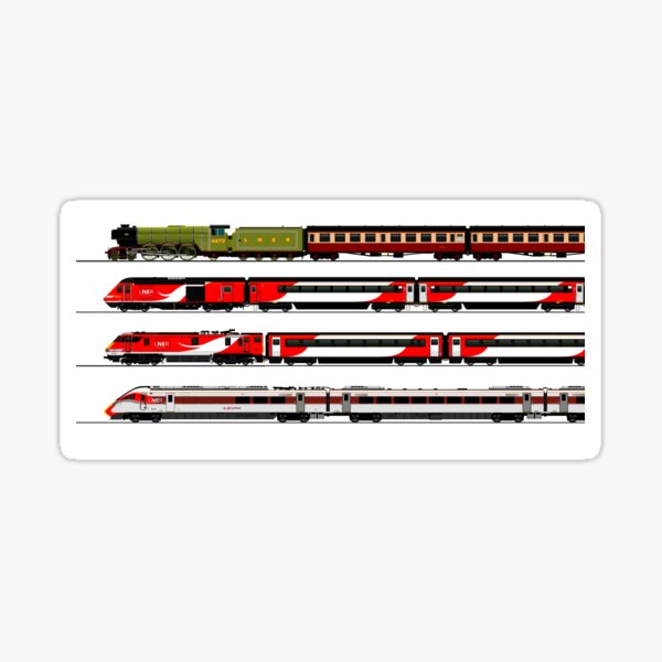 "LNER LOCOMOTIVES THROUGH THE YEARS" Sticker for Sale by CraigMatthews ...