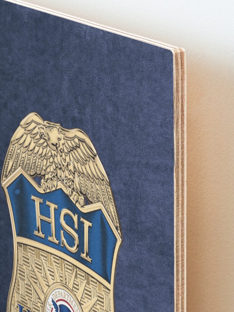 "Homeland Security Investigations - HSI Special Agent Badge over Blue ...