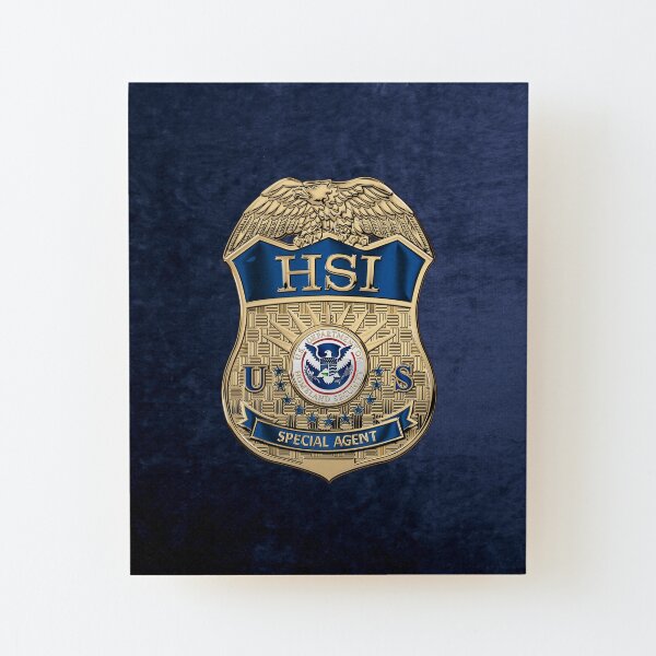 "Homeland Security Investigations - HSI Special Agent Badge over Blue ...