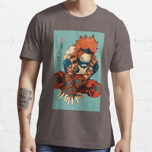 "RED RIOT - Kirishima Eijiro" T-shirt for Sale by Calou99 | Redbubble | kirishima t-shirts ...