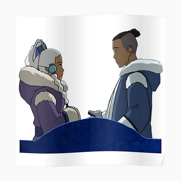 "Sokka and Princess Yue " Poster for Sale by blueeyes374 | Redbubble