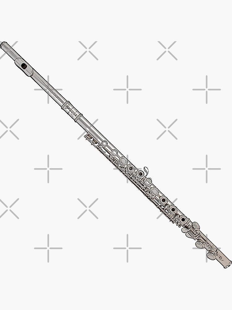 "Flute Art " Sticker for Sale by Havocgirl | Redbubble