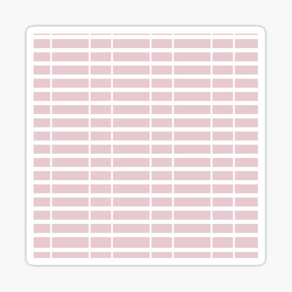 "Light pink train tracks" Sticker by shadowbright | Redbubble