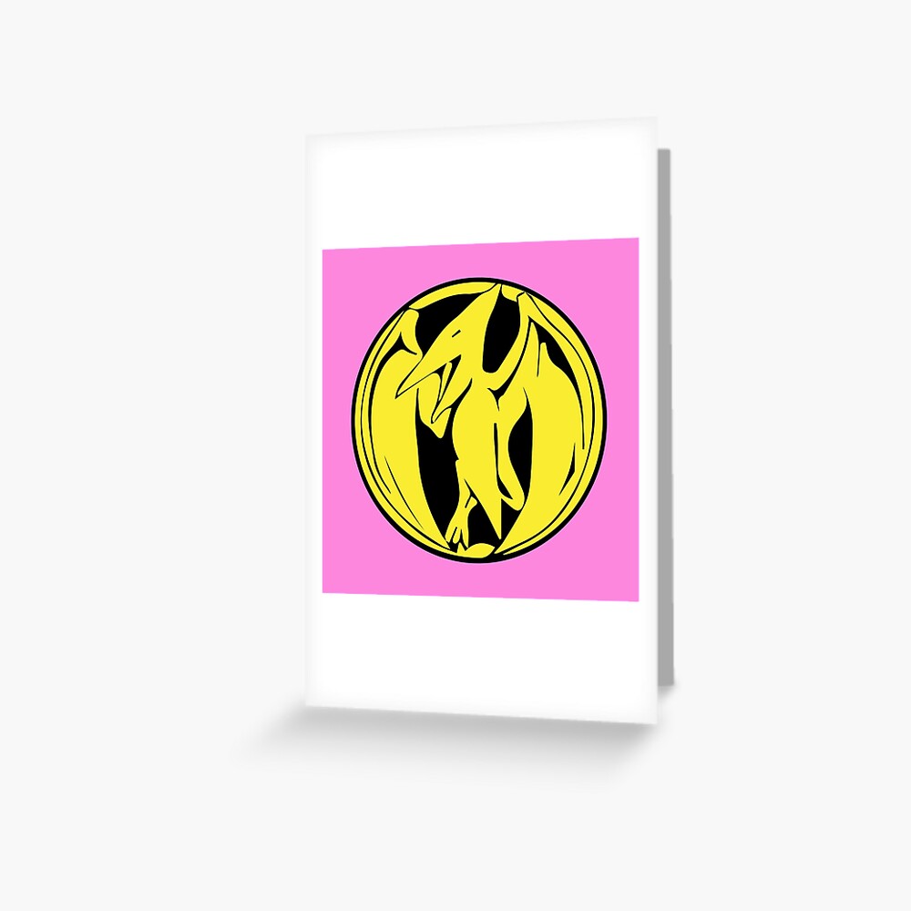 "Mighty Morphin power rangers Pink ranger power coin " Greeting Card by ...
