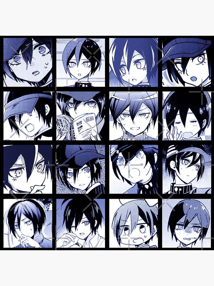 "Shuichi Manga Collection (Colored)" Sticker by Attic-Worms | Redbubble