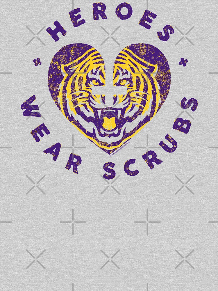 "Heroes Wear Scrubs Tiger Fans" T-shirt for Sale by angelsandheroes ...