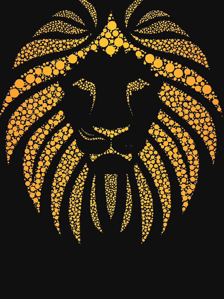 "Stylized Lion Dot Splatter Pattern" Essential T-Shirt for Sale by ...