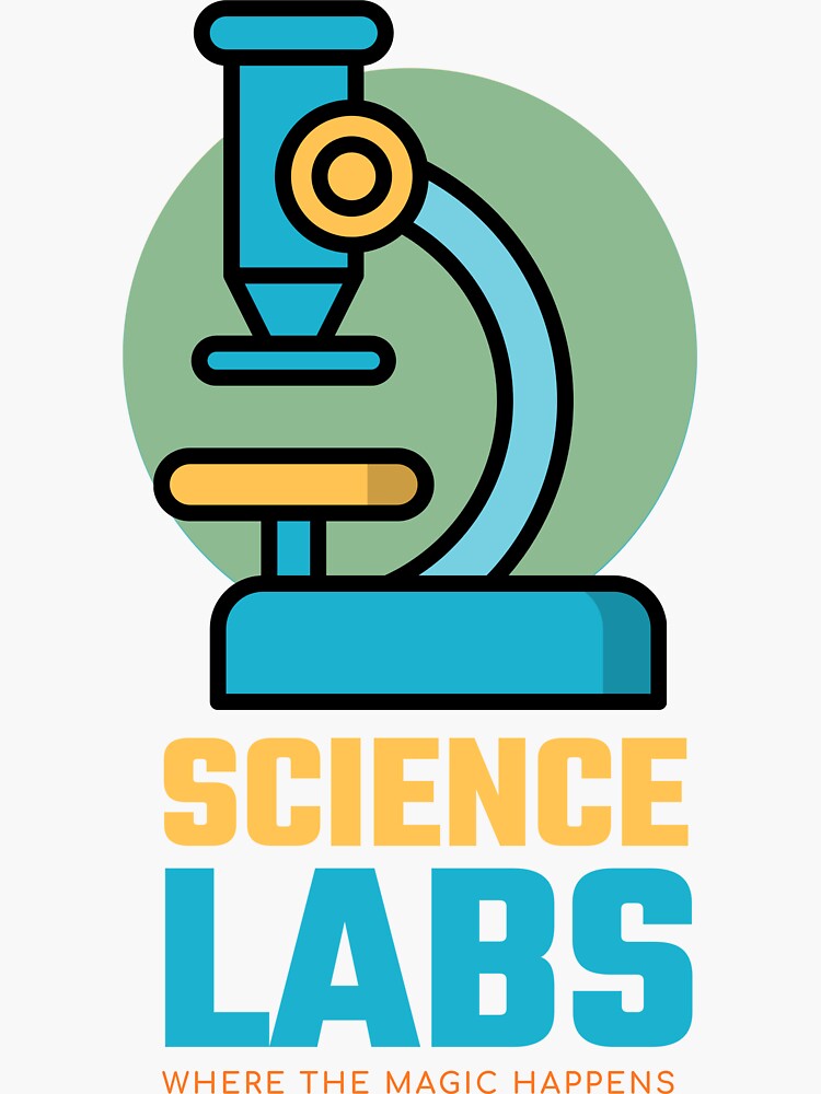 "Science Labs: Where the Magic Happens" Sticker by marial27 | Redbubble