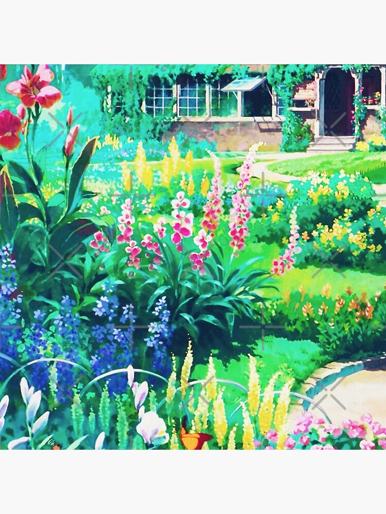 "Anime Flowers Landscape" Photographic Print for Sale by layar5 | Redbubble