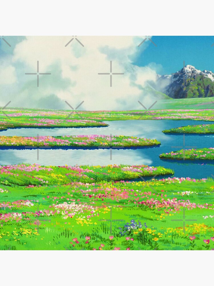 "Anime landscape" Sticker by layar5 | Redbubble