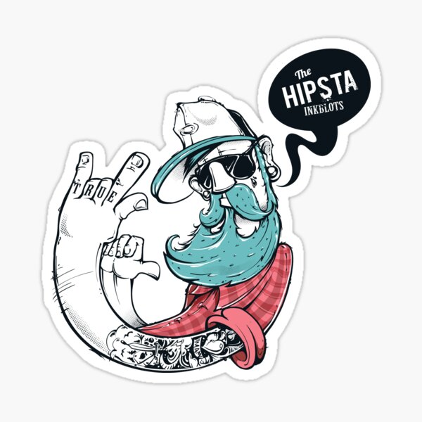 "Hipsta Art" Sticker by Vecster | Redbubble