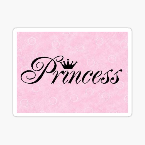 "Pink Princess design " Sticker for Sale by AK-Imperial | Redbubble