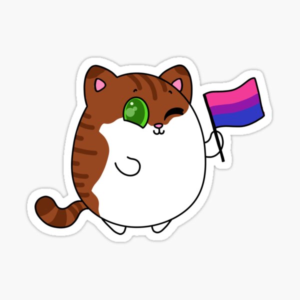 "Bisexual Cat" Sticker for Sale by Rustmm | Redbubble