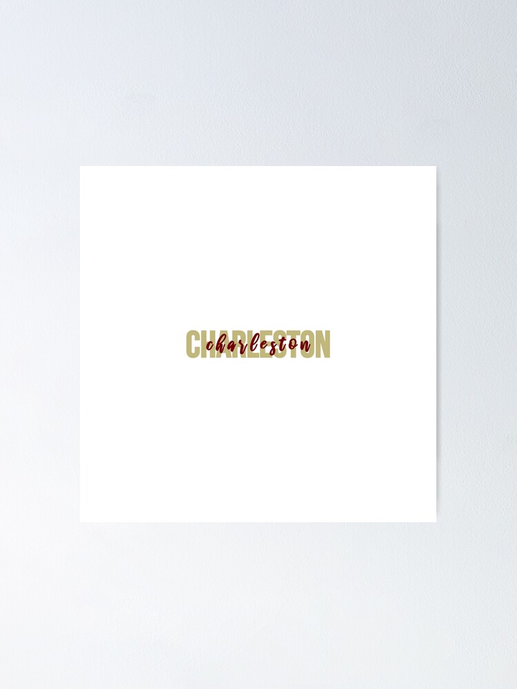 "College of Charleston Block Cursive Design" Poster by Anihelton ...
