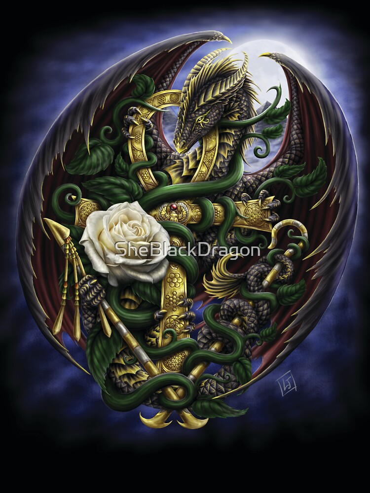 "Eternal" Sticker by SheBlackDragon | Redbubble