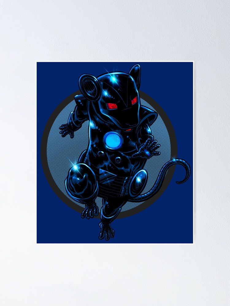 "Iron Mouse: Sneak Armor - circle" Poster for Sale by 13thFloorDesign ...